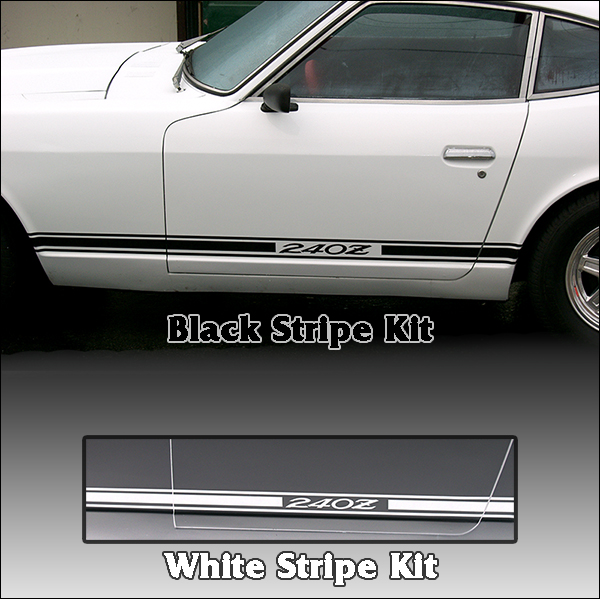 Motorsport Auto - The Z Store - Side Stripe Kit, White, 75-78 280Z